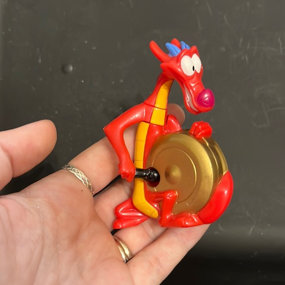 Disney | Toys | Disney Mcdonalds Vtg 998 Mulan Mushu With Gong 3 Action ...